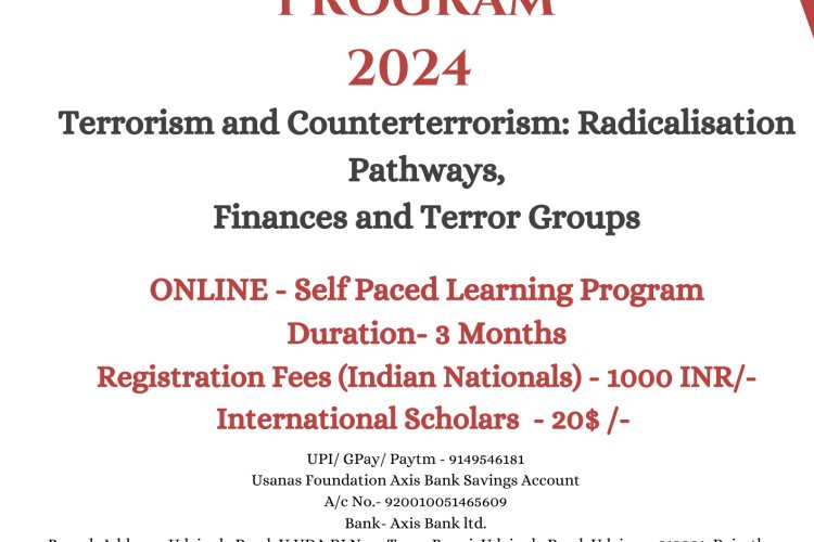 USANAS SCHOLARS PROGRAM: Terrorism and Counterterrorism: Radicalisation ...